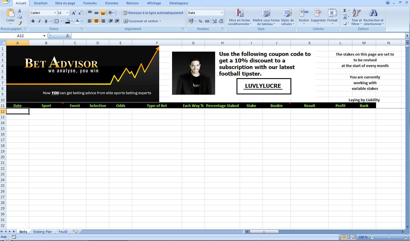 A Spreadsheet To Help Your Bank Management - Betadvisor